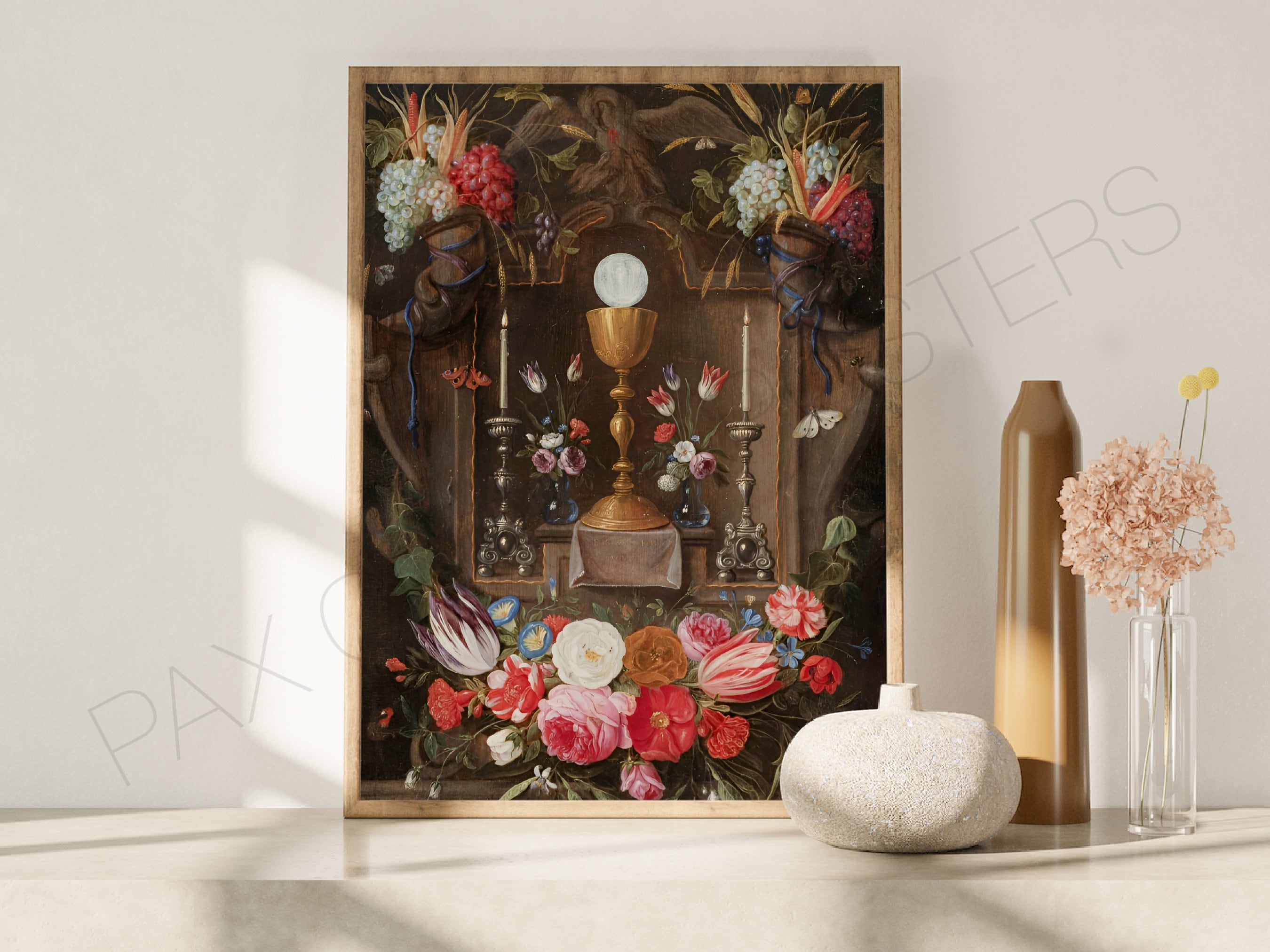 Altar Niche With Symbols of the Eucharist MATTE POSTER - Etsy