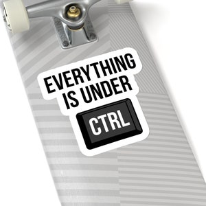 Funny Programmer Stickers Everything is Under Control Code Developer ...
