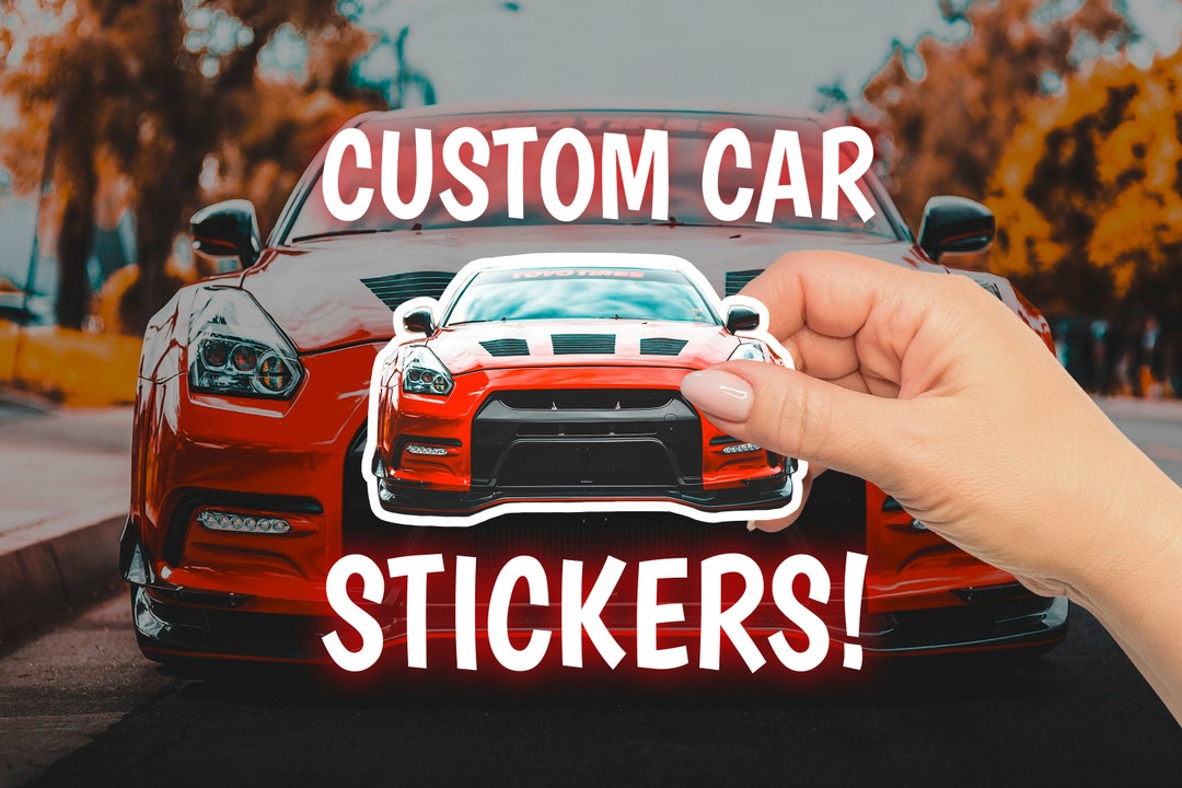 Custom Car Sticker | Car Portrait | Car Drawing | Personalized Sticker ...