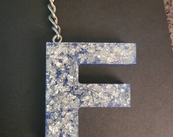 Letter F Keychain - Etsy
