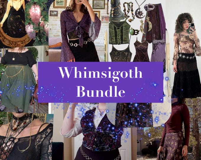 Whimsigoth Style Bundle, Secondhand Clothing Mystery Bundle, Stylist ...