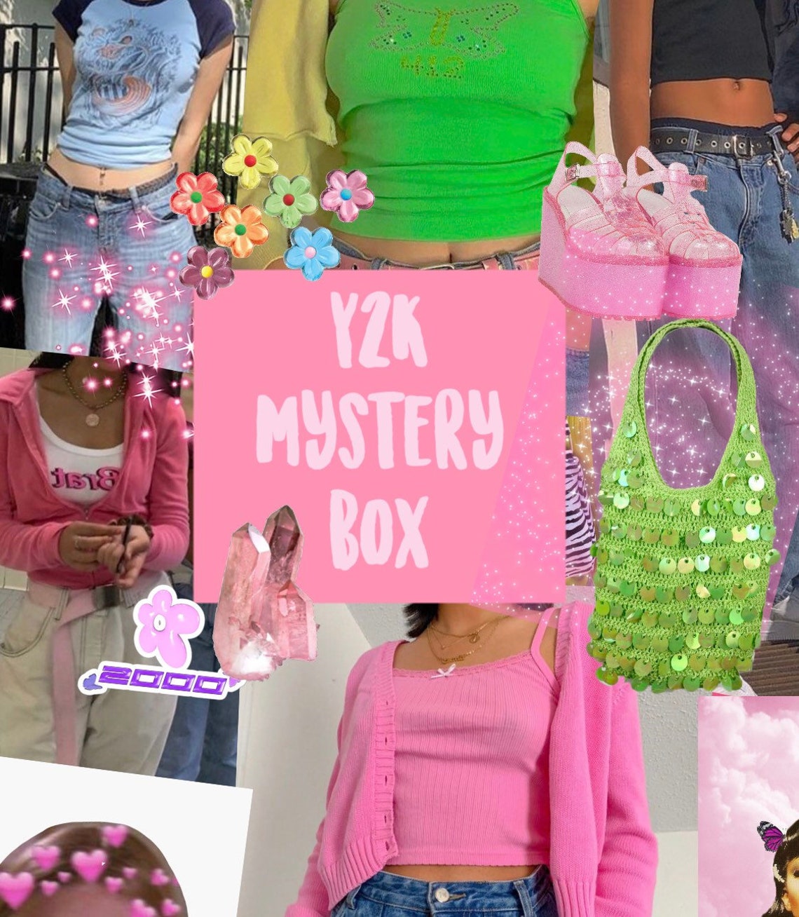 Y2K 2000s Core Aesthetic Mystery Box Bundle Clothing Clothes - Etsy