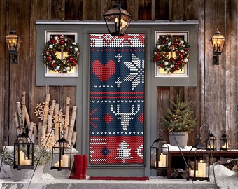 Christmas Door Cover - Etsy