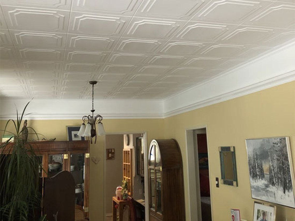 DR0803 STYROFOAM Ceiling Panel package of 8 20 X 20 INCHES - Etsy