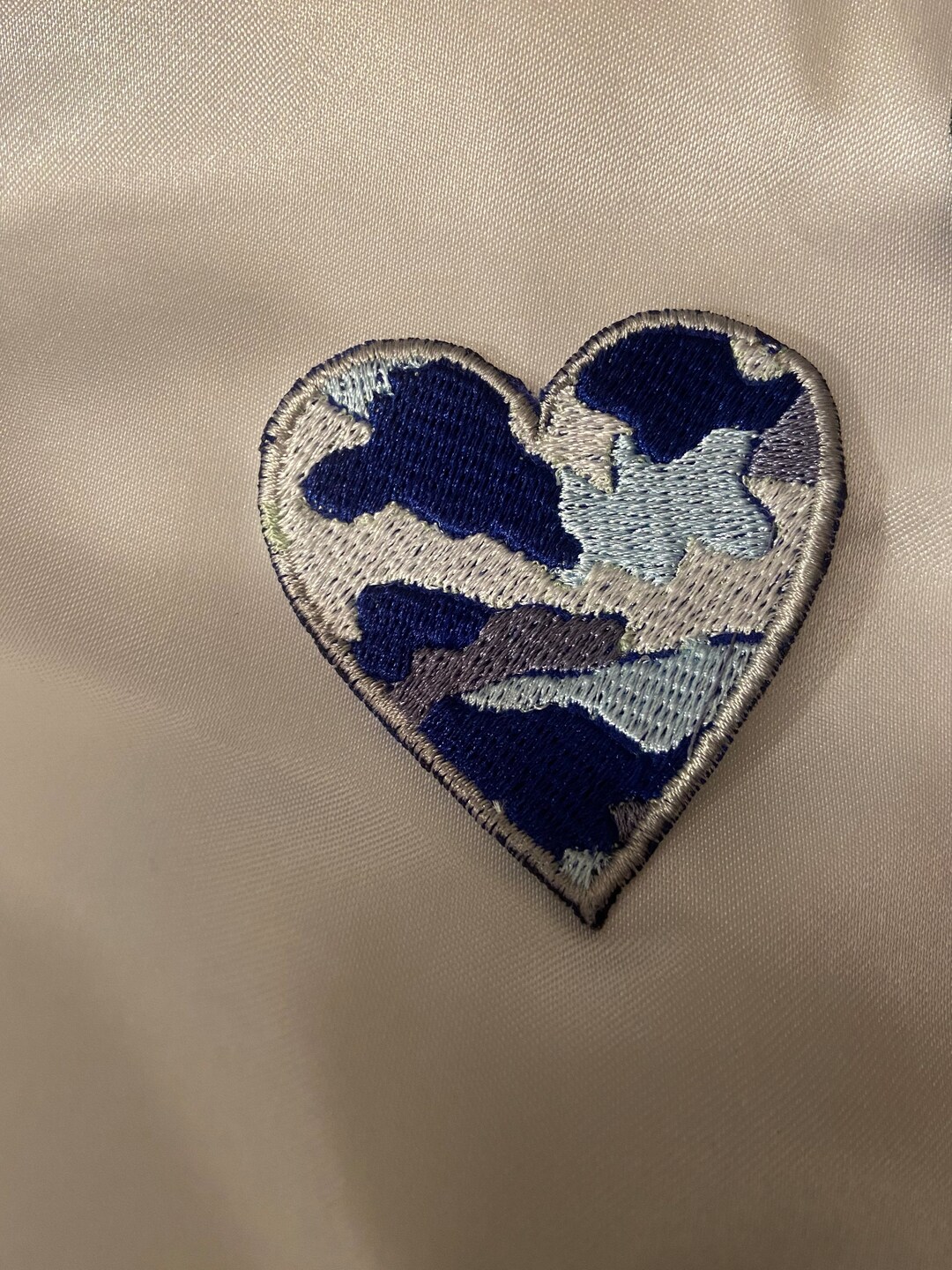 Camouflage Embroidered Heart Patches!! - Etsy