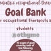 Pediatric Occupational Therapy Goal Bank - Etsy