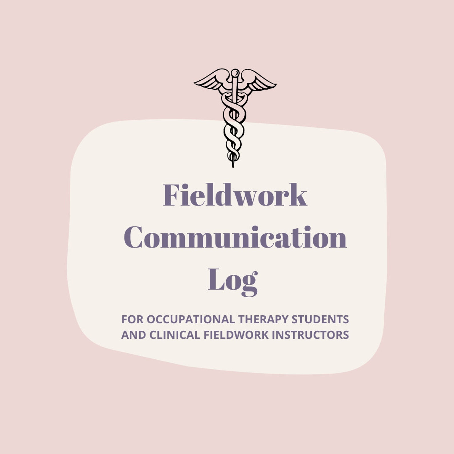 Occupational Therapy Fieldwork Communication Log - Etsy
