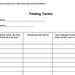 Feeding Therapy Food Tracking Template for Speech and Occupational ...