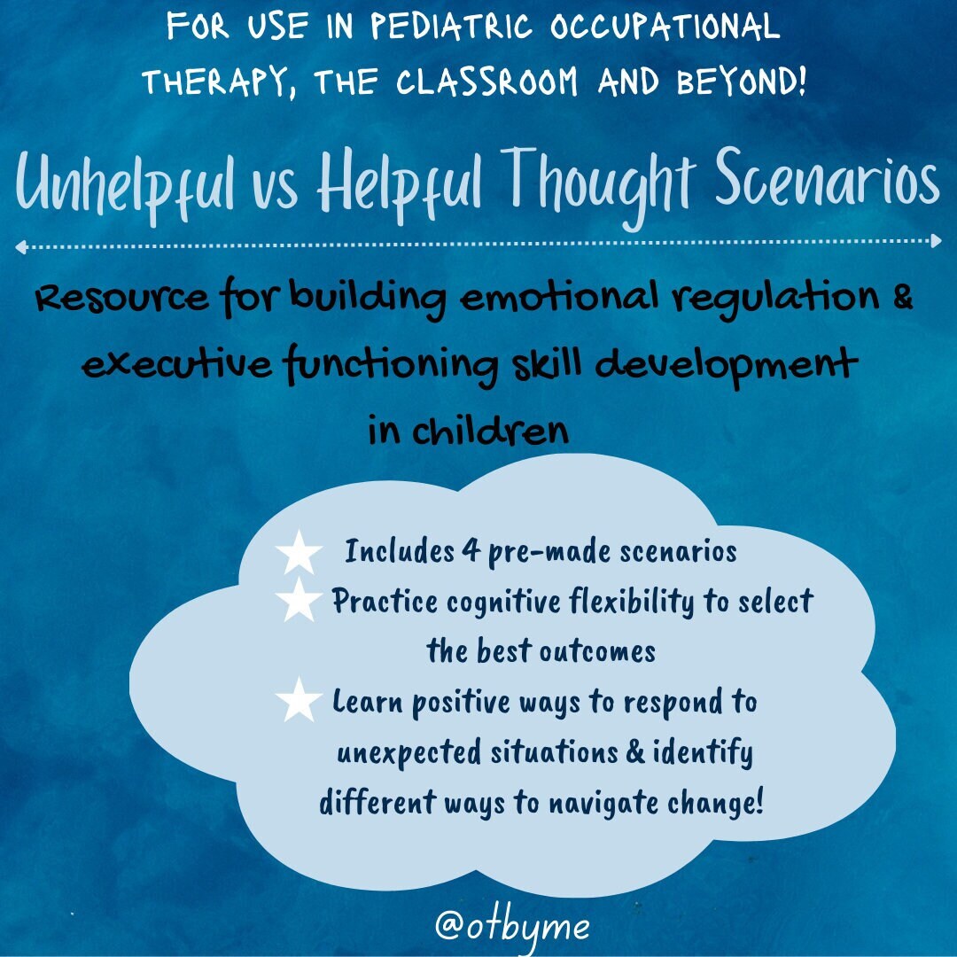 Helpful Vs Unhelpful Scenarios- Emotional/ Self Regulation Activity ...