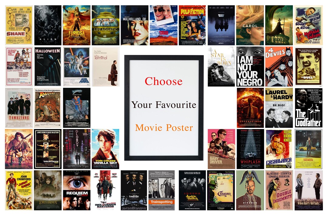 Movie Poster | Choose Your Favourite Movie Film TV Poster | Framed or ...