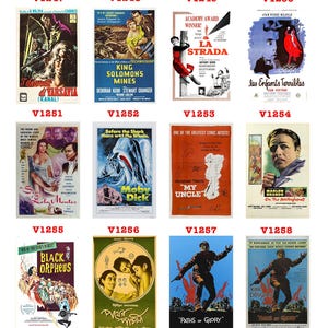 Vintage 1950s Classic Movie Posters – Retro Art in Multiple Sizes! - 2 ...