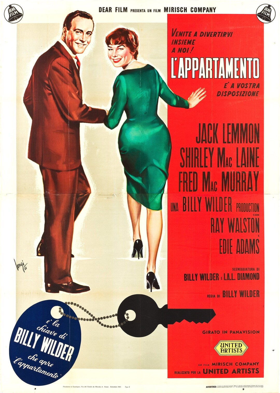 The Apartment 1960 Retro Movie Poster Available Many Sizes, FRAMED or UNFRAMED Available - Etsy