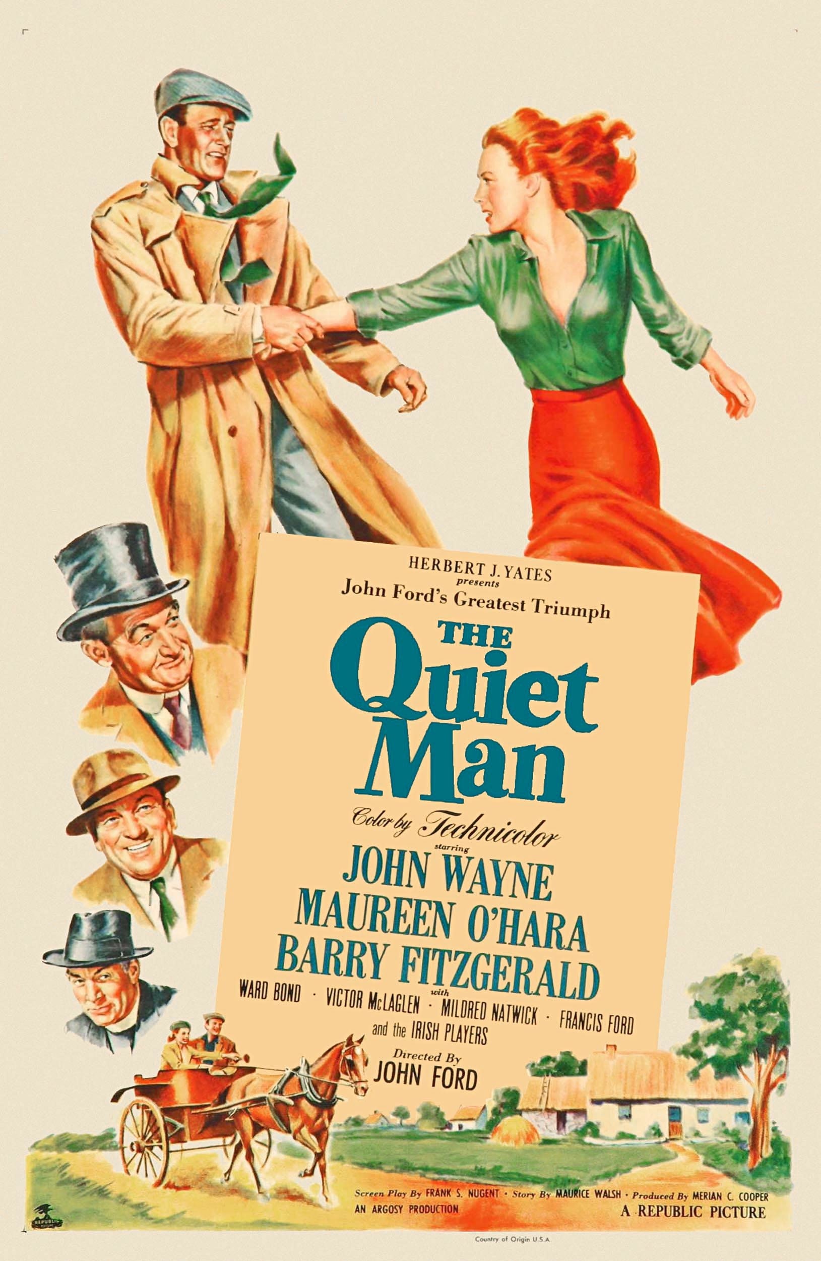 The Quiet Man 1952 Retro Poster Print Available Many Sizes, FRAMED or UNFRAMED Available - Etsy