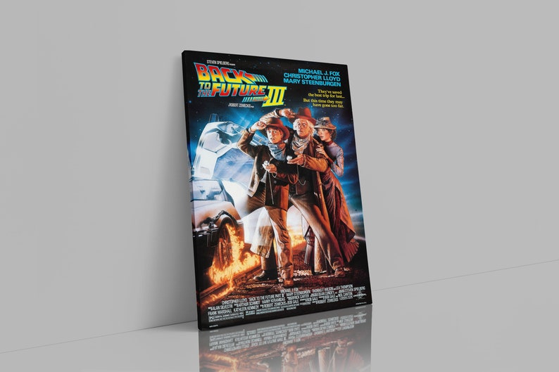 Back to the Future Movie Poster Canvas Art - Set of 3 - Etsy UK