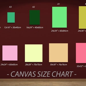 World Map Atlas,geography, Political Canvas Decor Retro Style Art ...