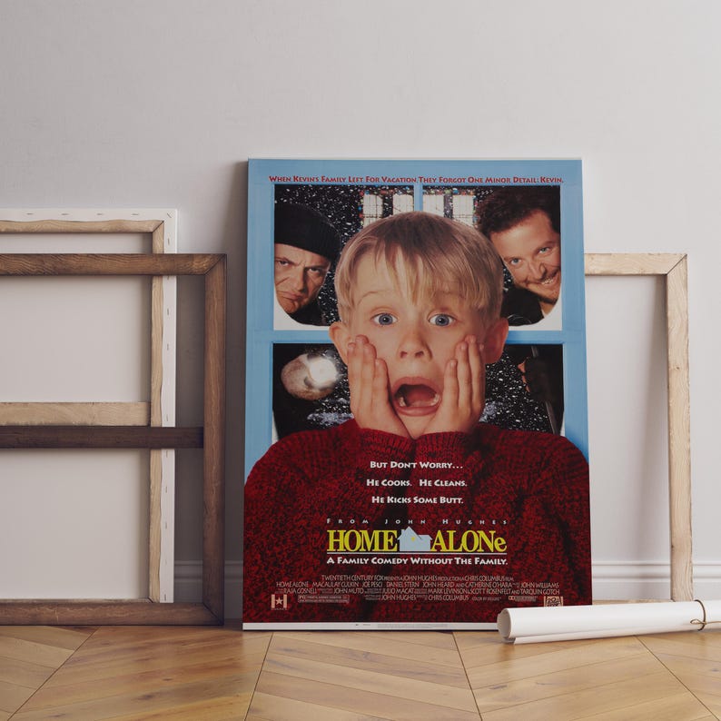 Home Alone Movie Poster: 1990s Canvas Wall Art - Etsy