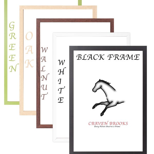 Black Wooden A1 Frame - Etsy UK