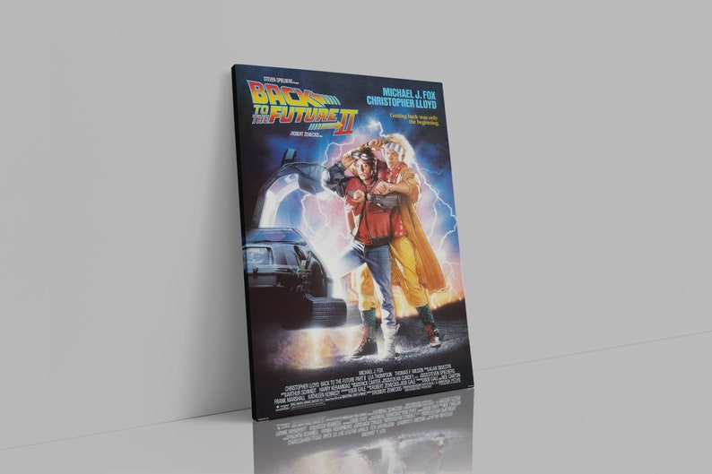 Back to the Future Movie Poster Canvas Art - Set of 3 - Etsy UK