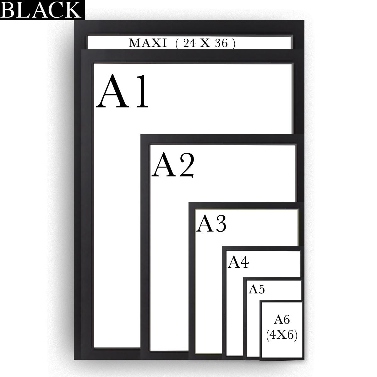 Maxi 24x36 A1 A2 A3 A4 A5 A6 Photo Frames - Black White Walnut Oak ...