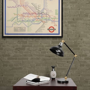 Retro London Subway Map (1933) Poster Print - Etsy