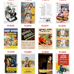 Vintage 1950s Classic Movie Posters – Retro Art in Multiple Sizes! - 3 ...