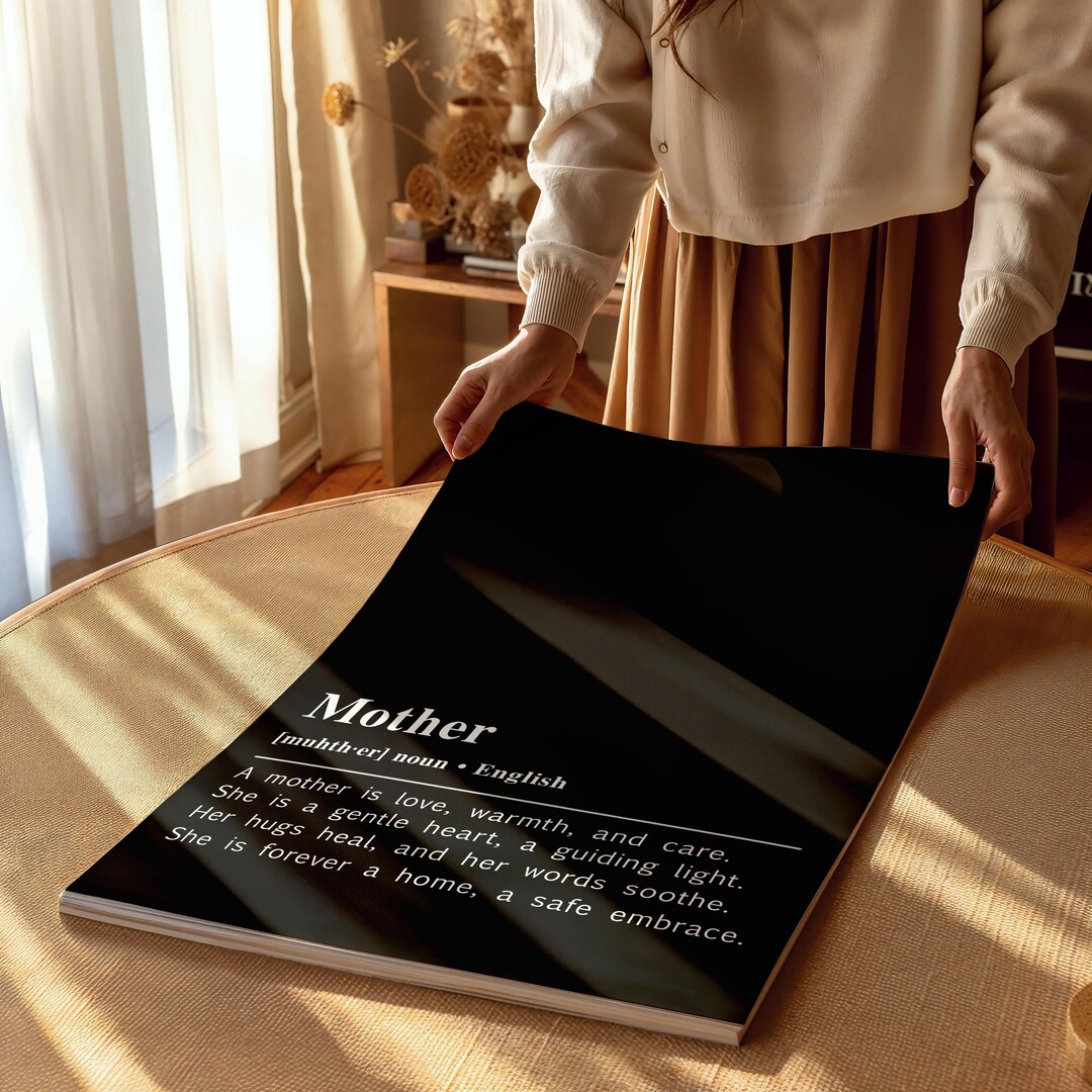 Mother Definition Art Print - Mother's Day Gift, Ready to Hang Canvas ...