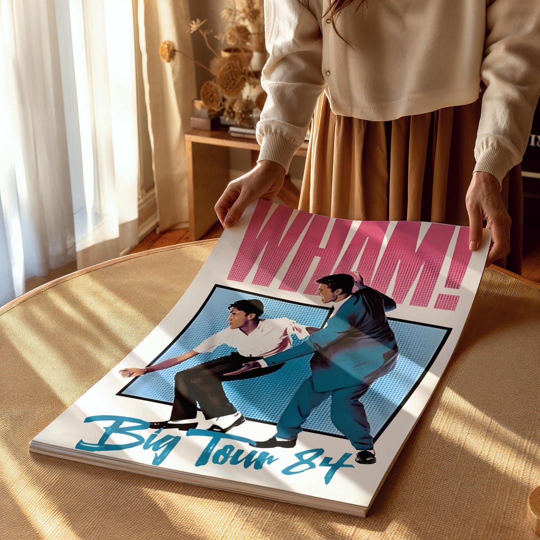 Wham Concert Singer Poster – Available Framed or Unframed in Multiple ...
