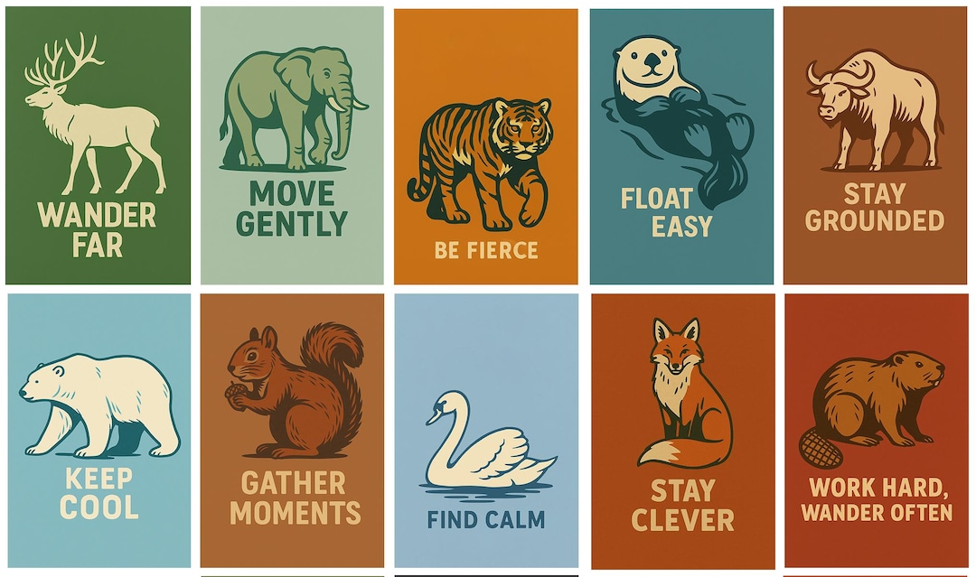 Funny Animal Posters | Kids & Wildlife Wall Art | Animal Lover Gifts ...