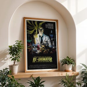 Re-animator 1985 Movie Poster Print Available Many Sizes, FRAMED or ...