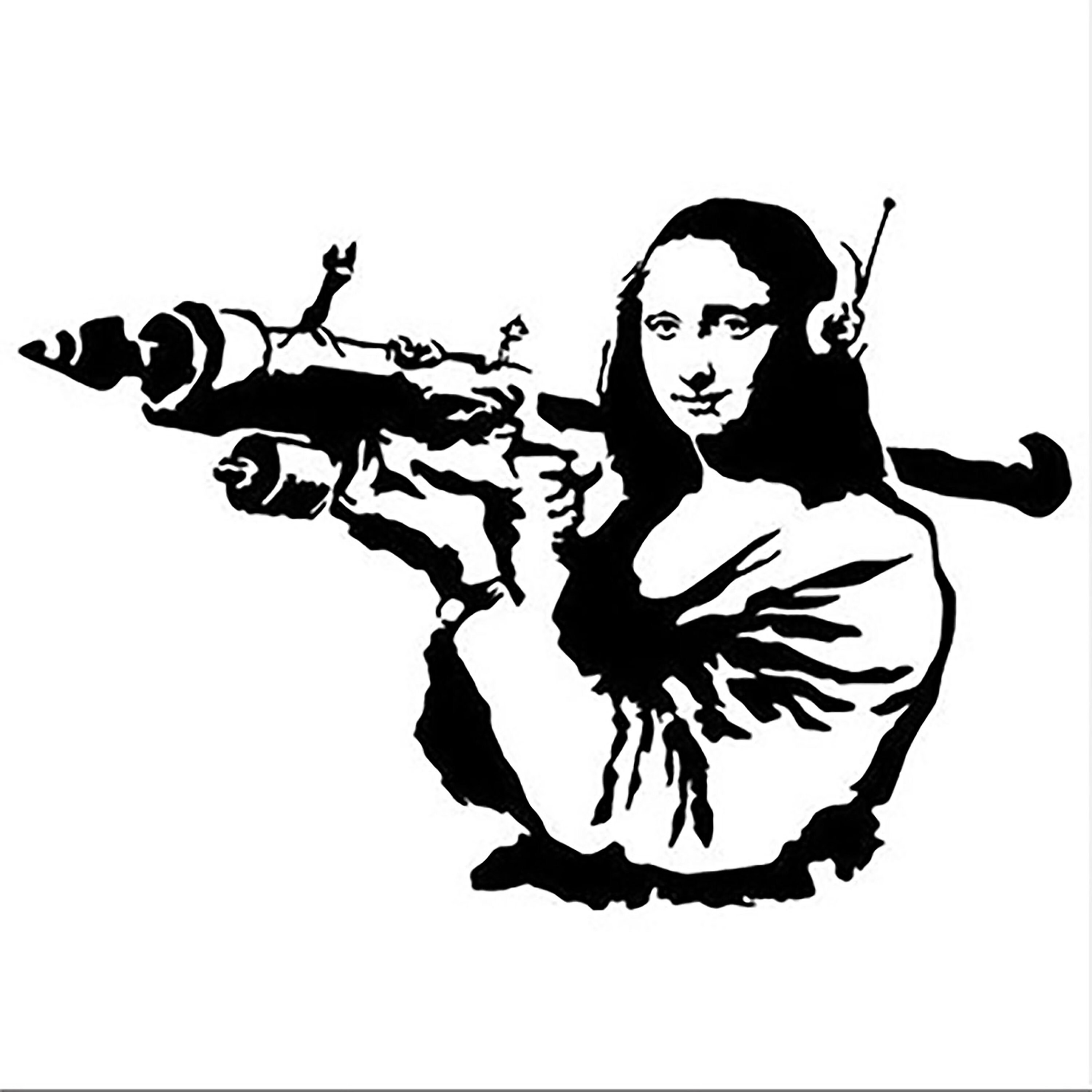 Banksy Mona Lisa With Rocket Launcher, Poster Print Available Many ...