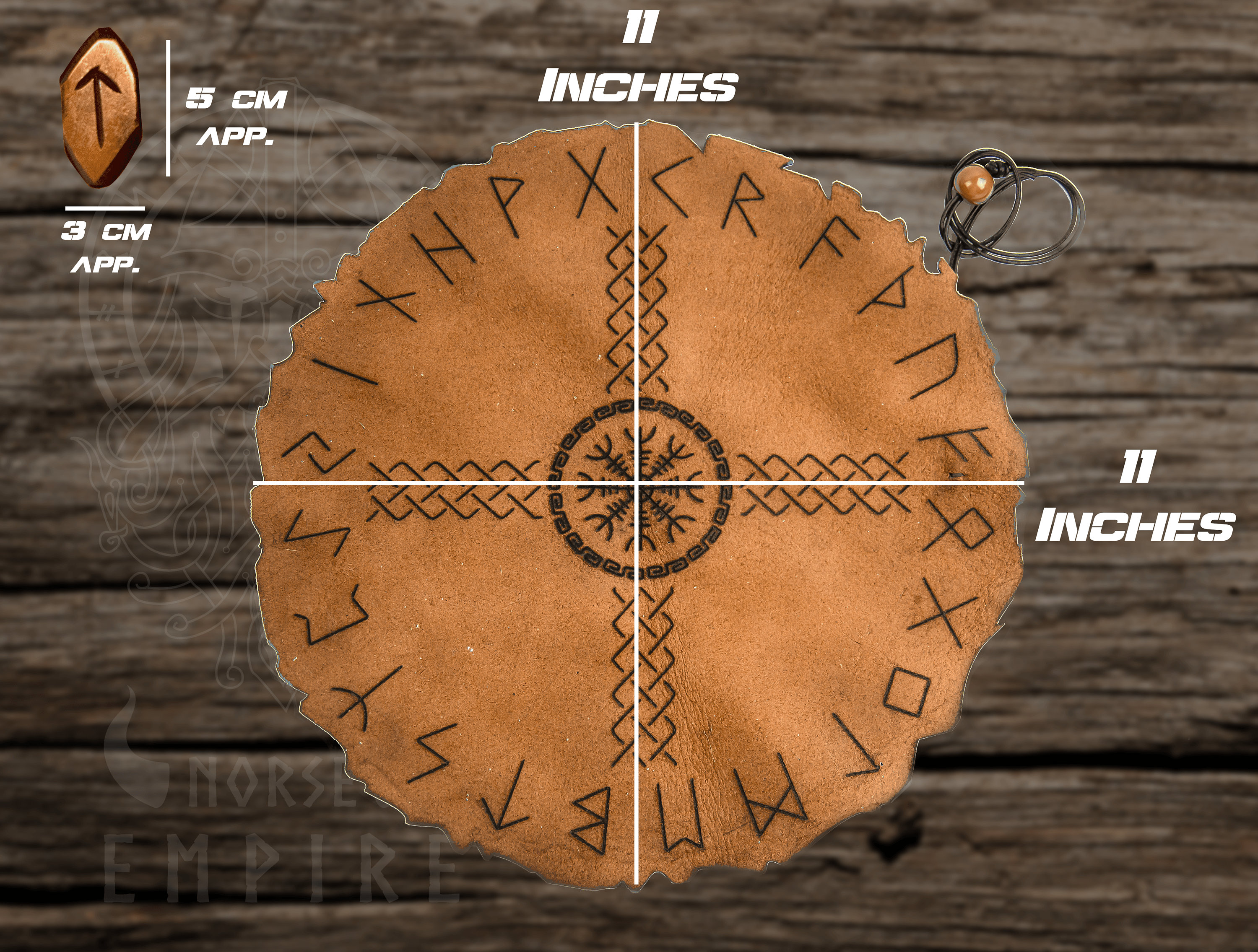 Viking Rune Divination Set Includes a Premium Leather Divination Mat ...