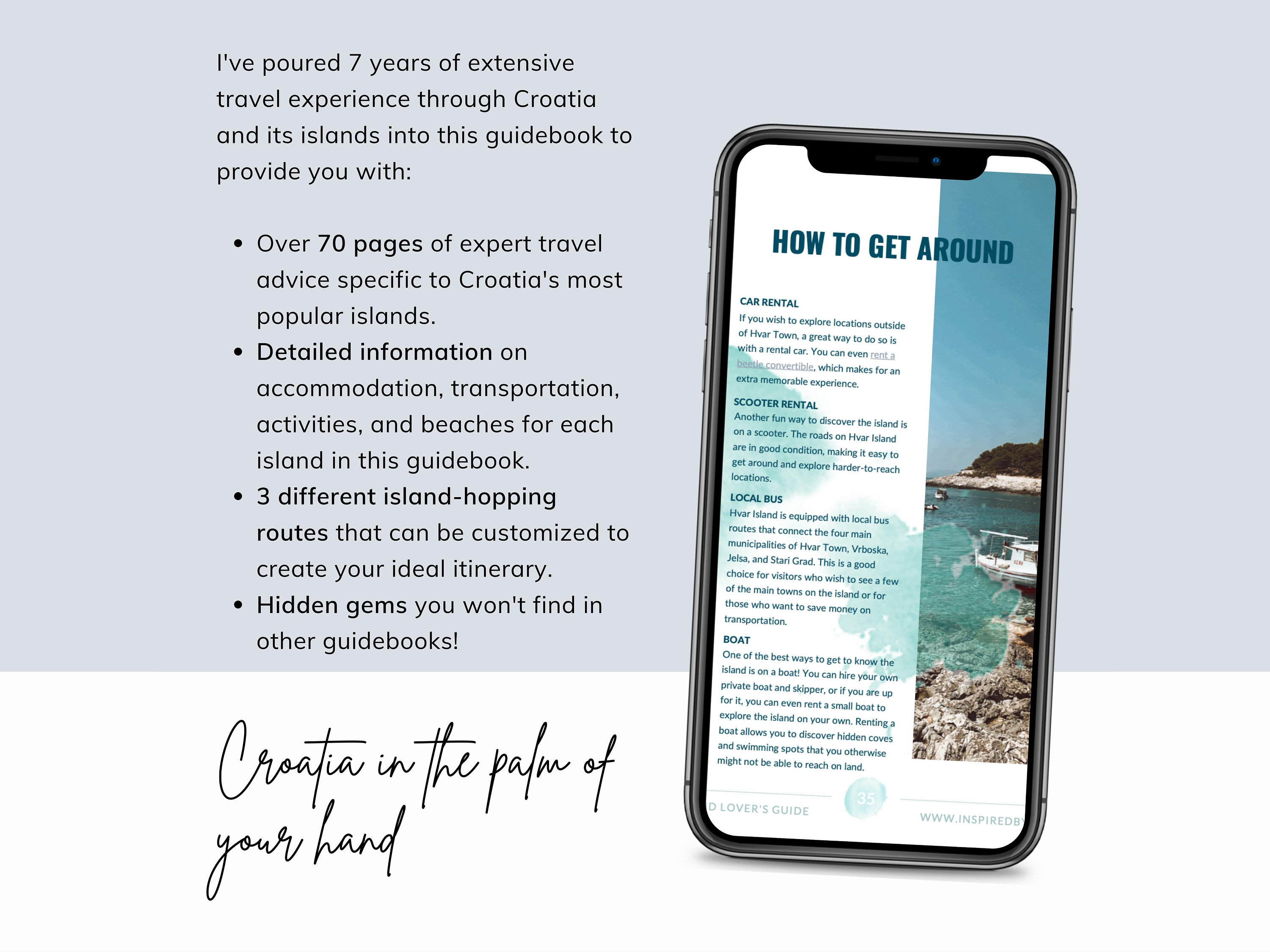 Complete Guide to Island Hopping in Croatia - DIGITAL GUIDEBOOK - Etsy