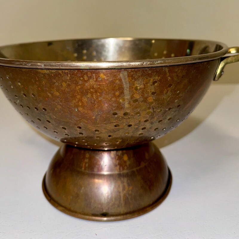 Copper Colander - Etsy