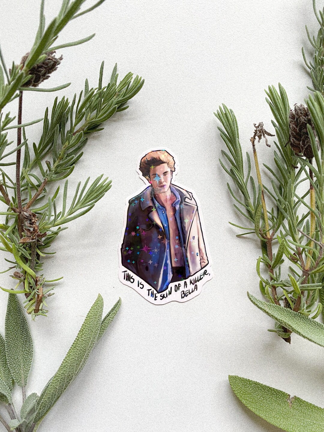 Edward Cullen Twilight Funny Sticker, Skin of a Killer Bella Meme ...