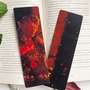 BG3 Karlach Bookmark, Double Sided Matte Handmade Book Mark - Etsy