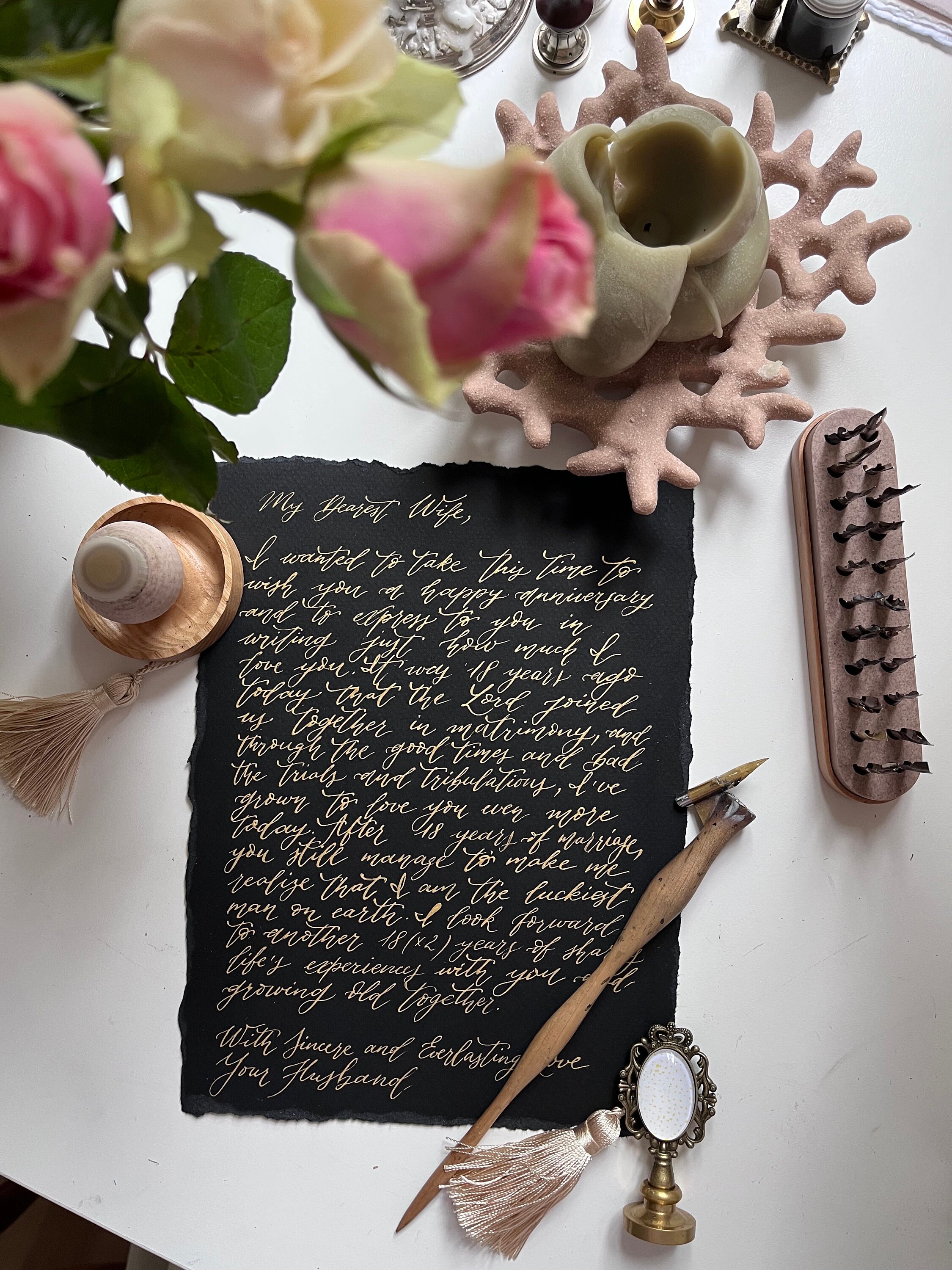 Custom Calligraphy Letters - Etsy