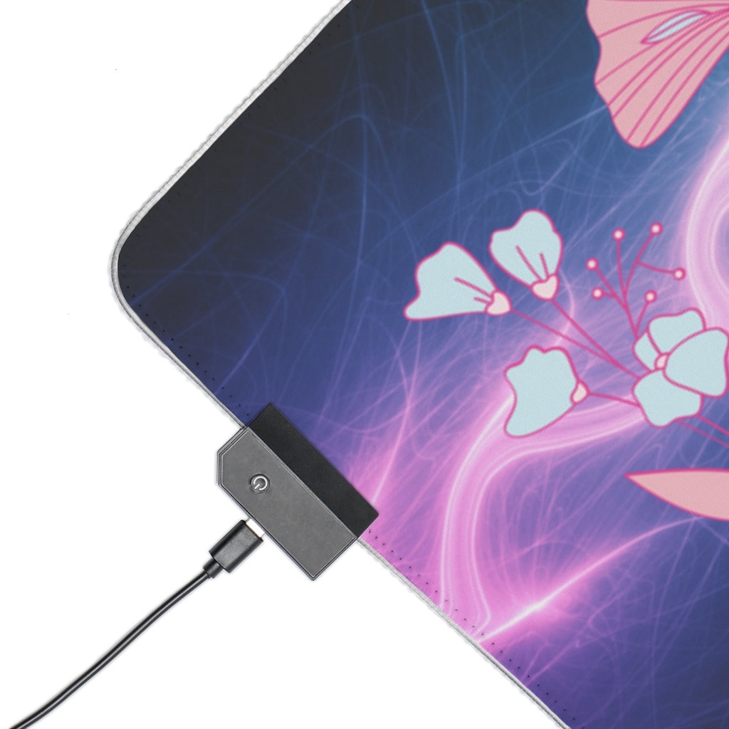 Gaming LED Desk Mat Kitsune Mask - Etsy