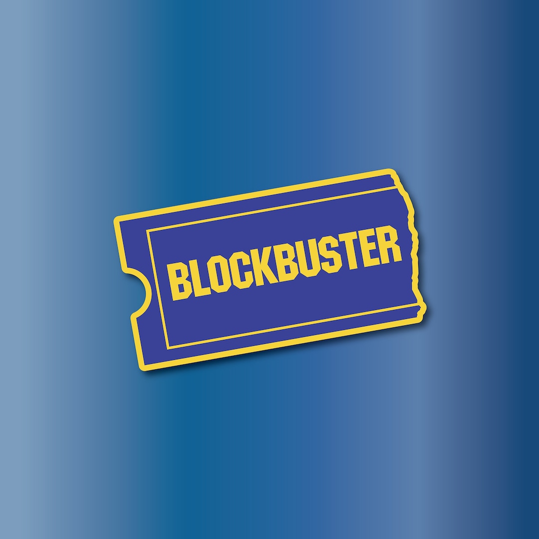 Blockbuster Logo Sticker Blockbuster Nostalgia Decal - Etsy