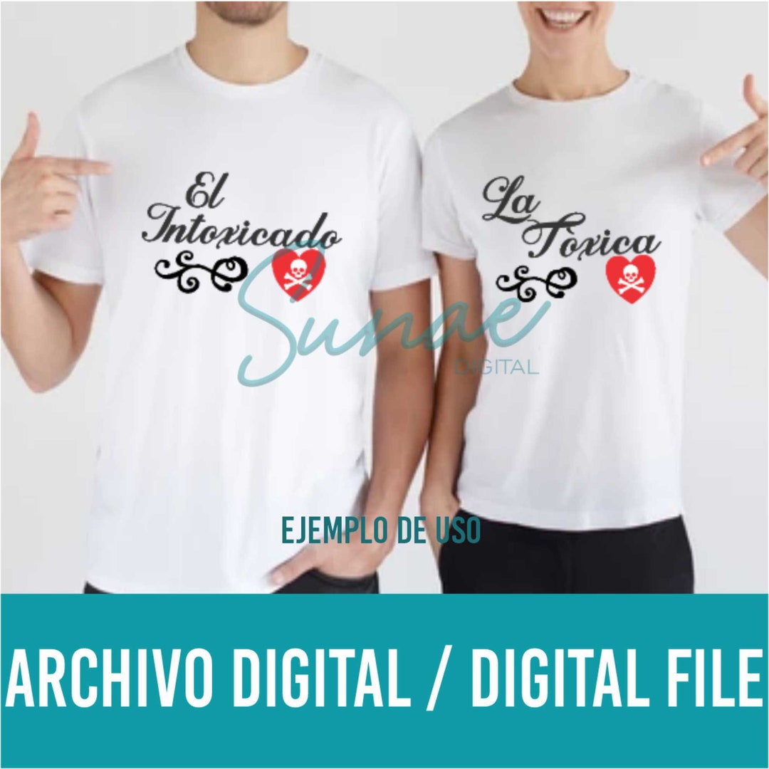 TOXIC Couple Boyfriends Vector Cut T-shirt Transfer Eps Svg - Etsy