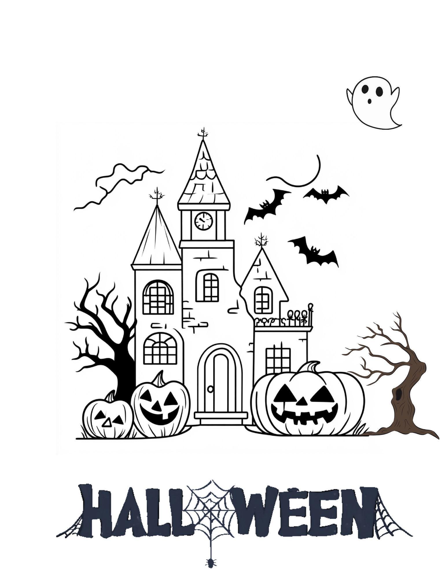 Halloween Maze, Word Search, How to Draw, Coloring Book for Kids for ...