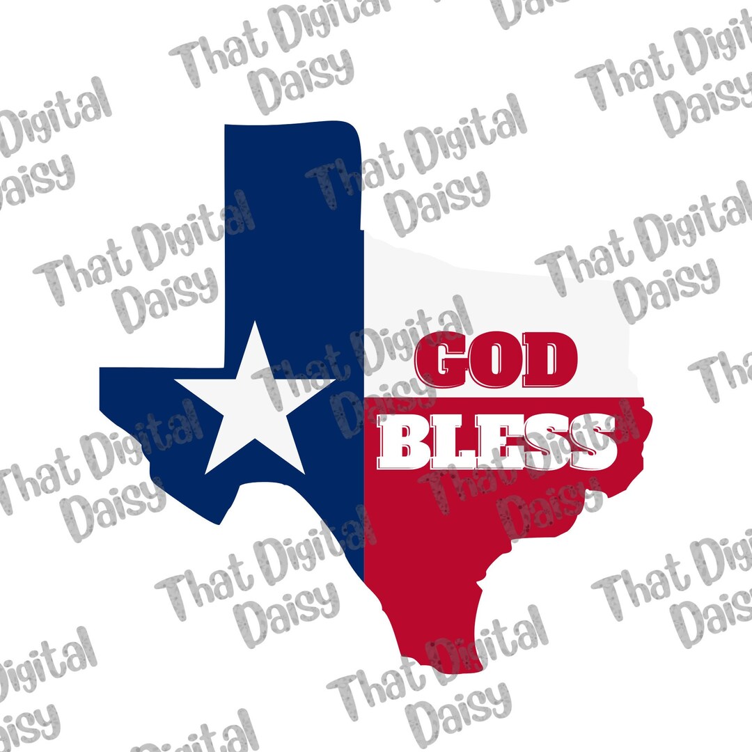 God Bless Texas PNG Digital Download - Etsy