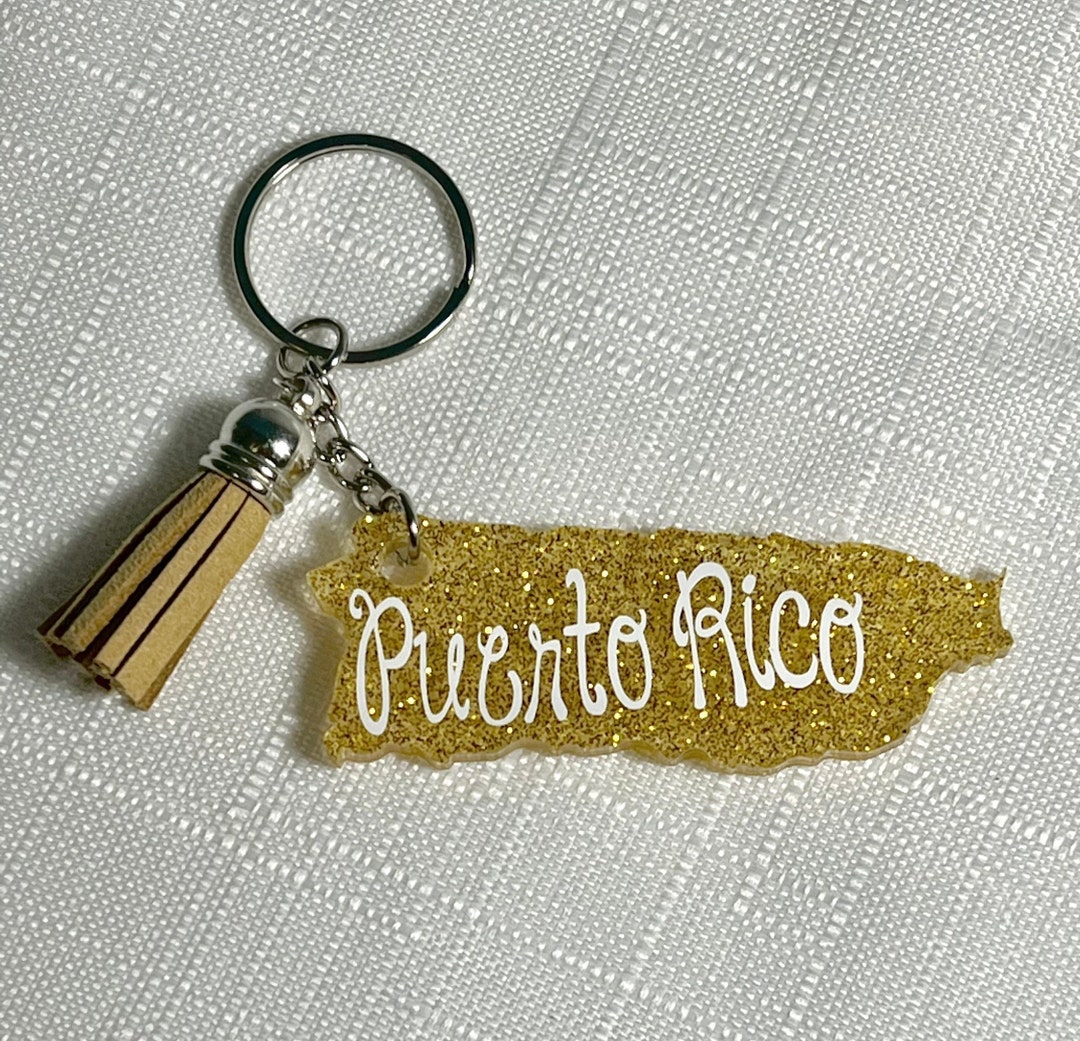 Puerto Rico Keychain - Etsy