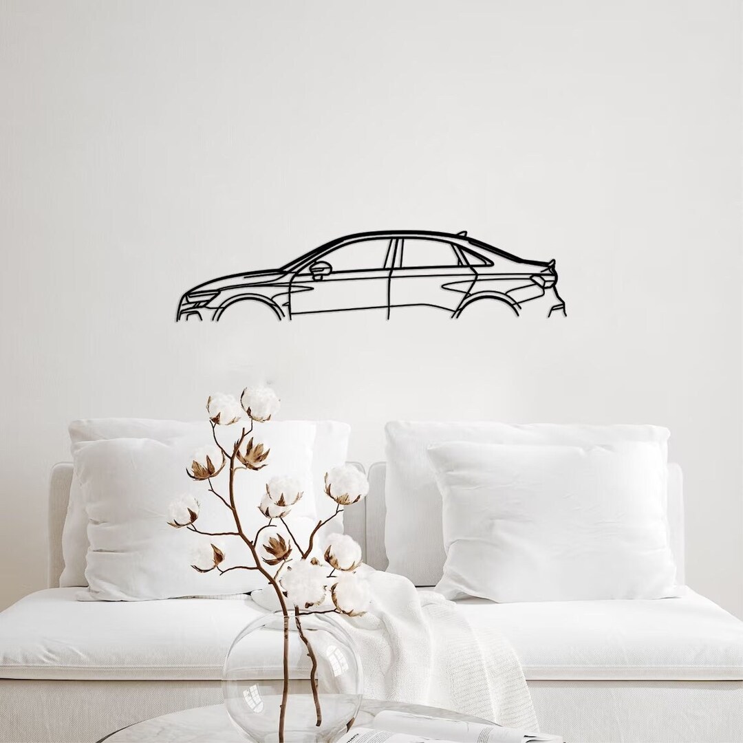 RS3 8Y Classic Silhouette Metal Wall Art Metal Car Wall Art - Etsy