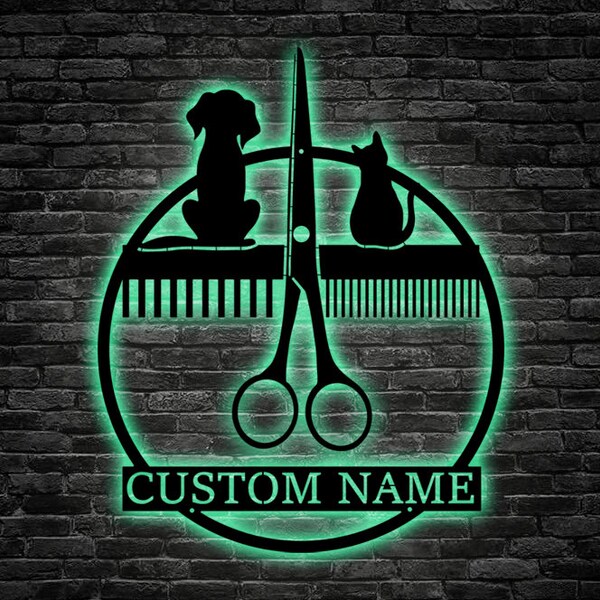 Metal Dog Grooming Sign - Etsy
