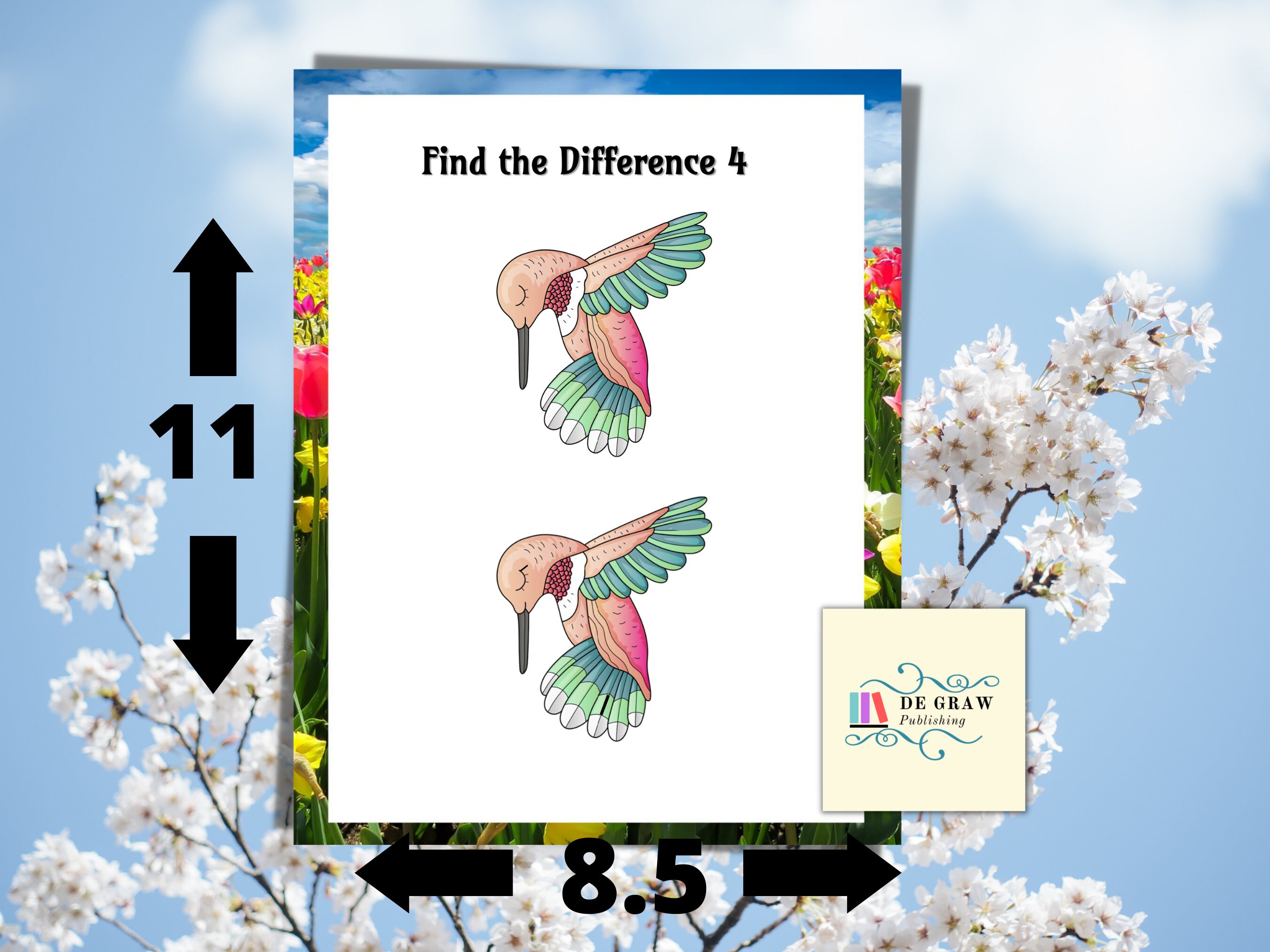 Hummingbird Morning Mazes, Dot-to-dot, Find the Difference, and Minimal ...