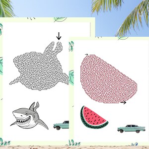 On the Go Summer Fun Mazes for Kids and Adults: Instant Digital ...