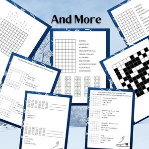 Winter Coloring Pages, Word Searches, Logic Puzzles, Trivia Games, and ...