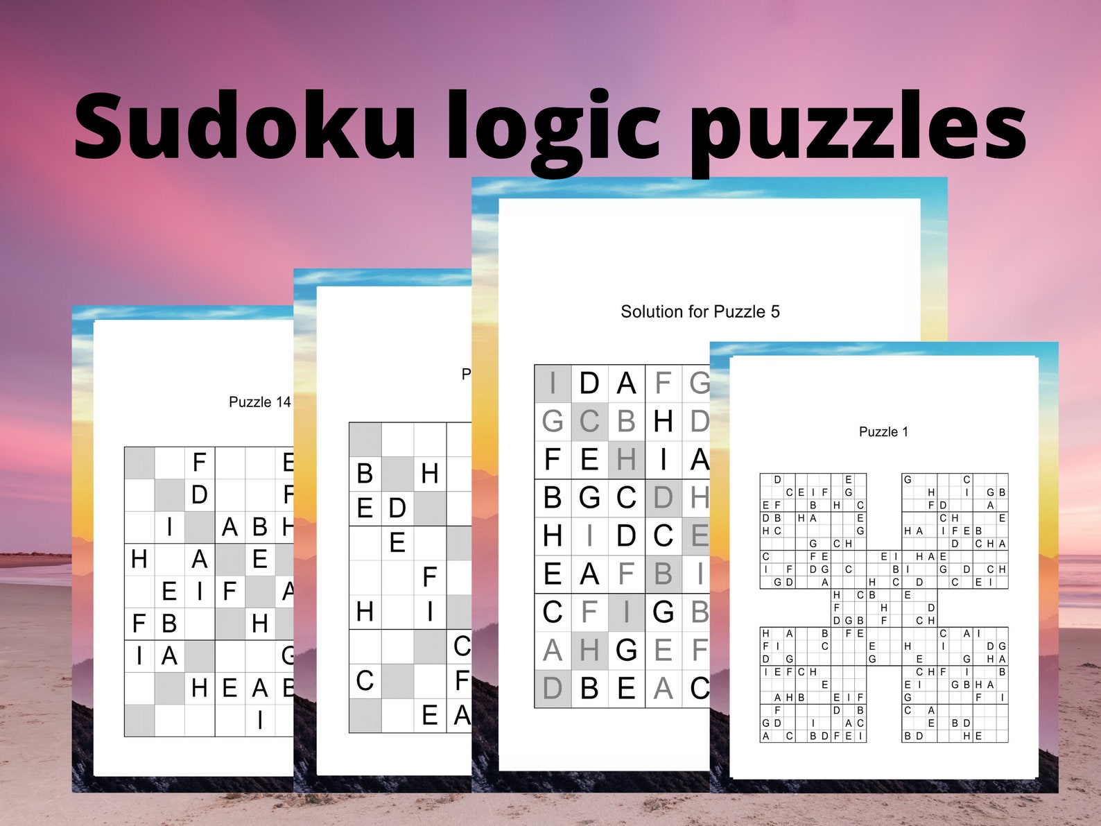Word Games, Mazes, and More Printable Mind Games Activity Pack, Sudoku ...