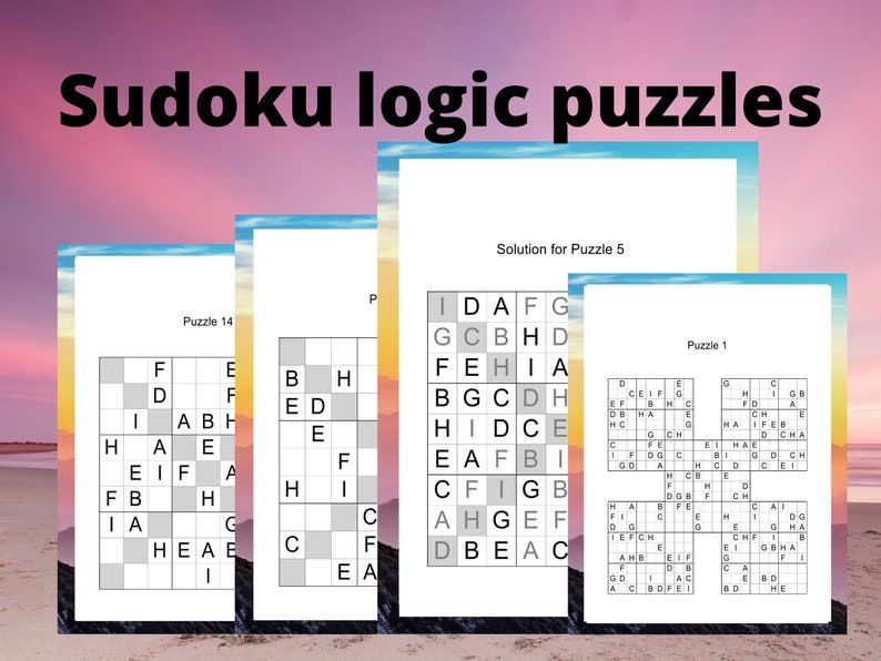Word Games, Mazes, and More Printable Mind Games Activity Pack, Sudoku ...