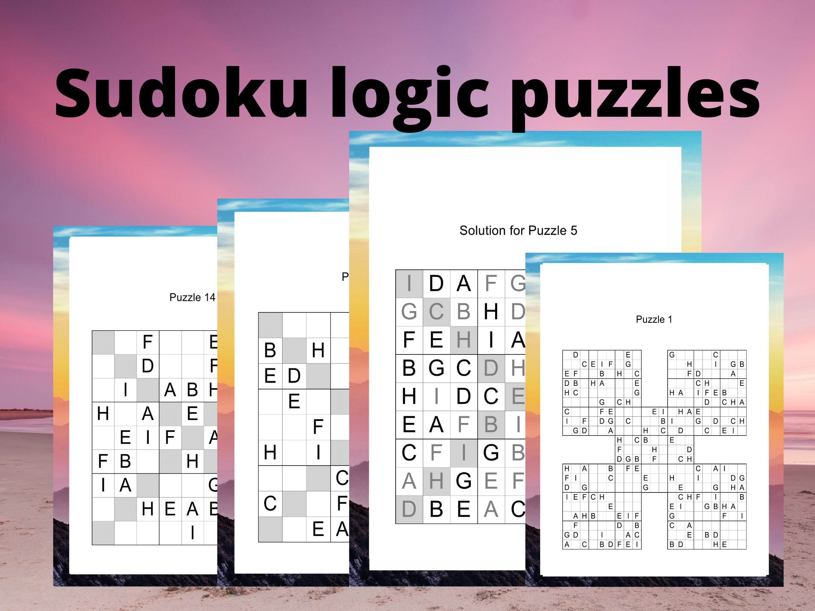 Word Games, Mazes, and More Printable Mind Games Activity Pack, Sudoku ...